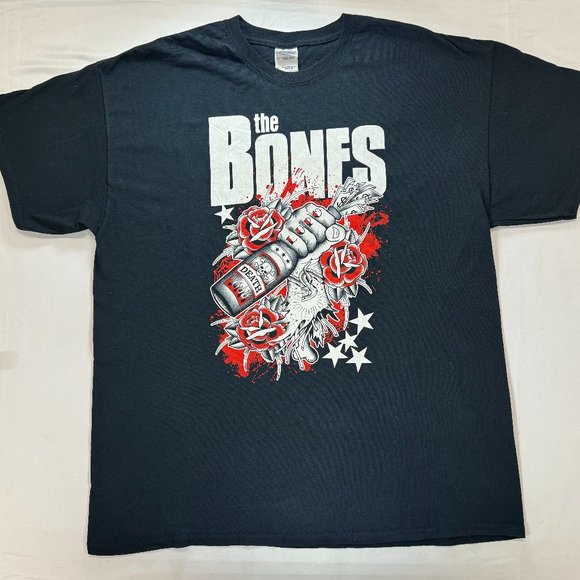 Gildan | Shirts | Vintage Punk Rock Metal The Bones Band Shirt Size Xl ...
